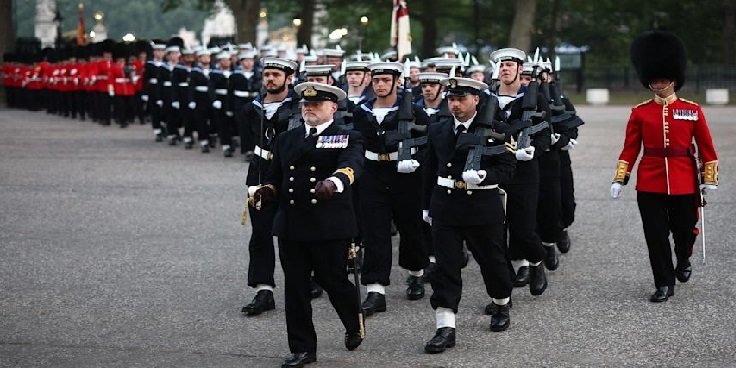 King Charles on military parade to mark VE Day anniversary ...