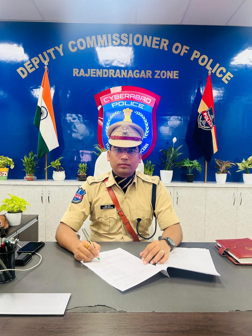 Yogesh Goutam, IPS, Assumes Charge as Rajendranagar DCP - Pressmediaofindia